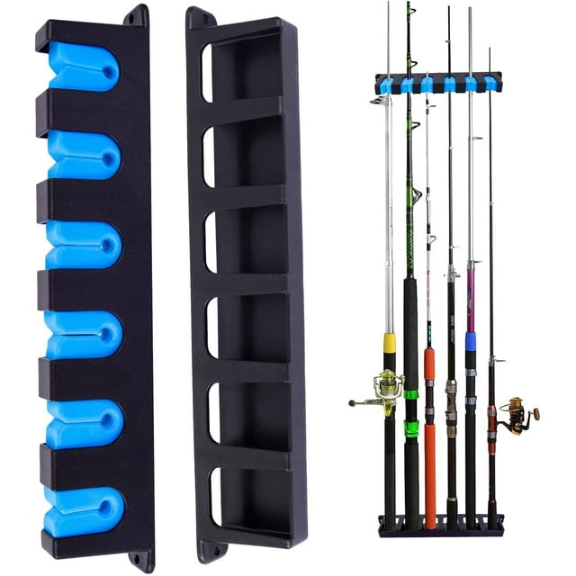 Upgraded Fishing Rod Holder, Wall Mounted Fishing Rod Rack, Fishing ...