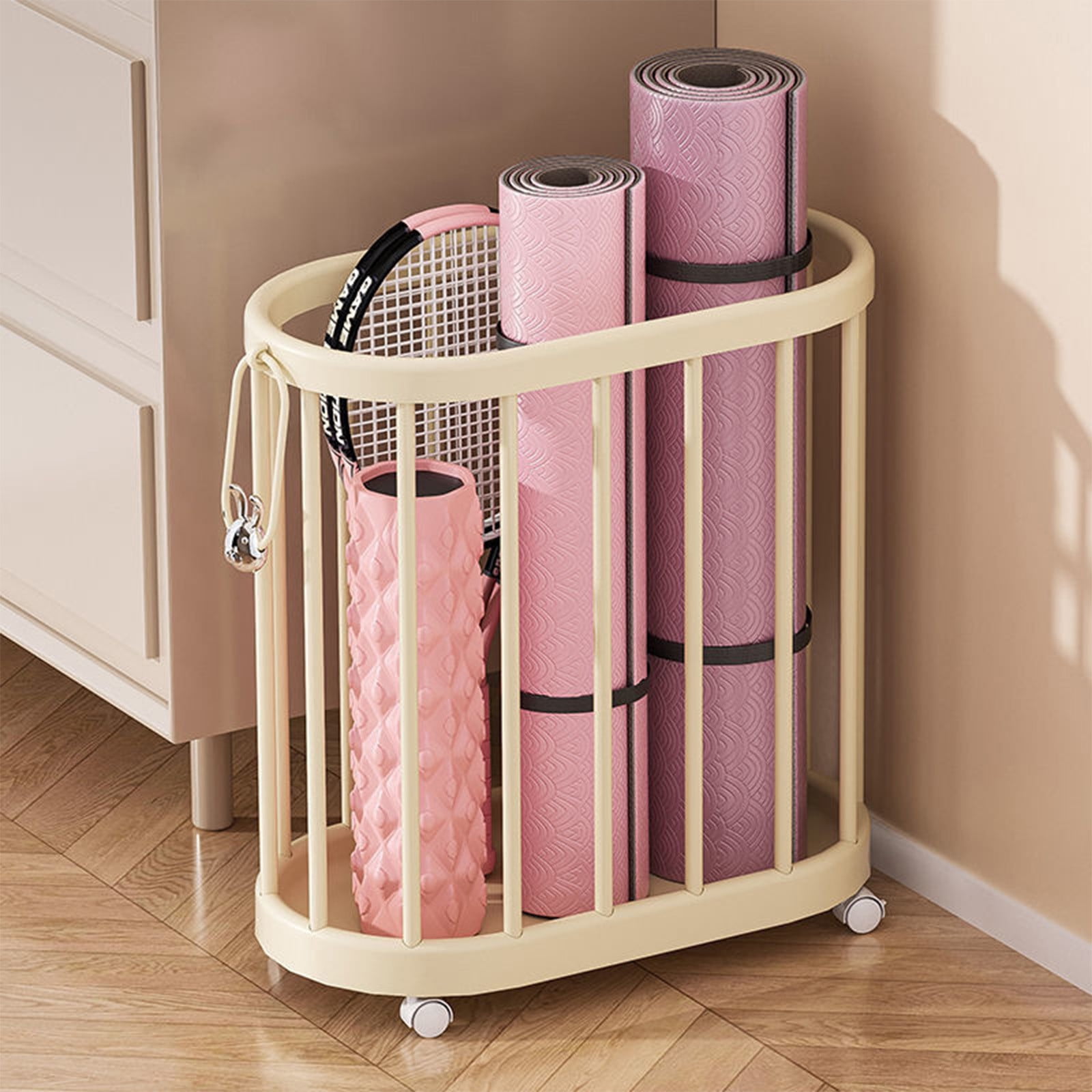 Upgraded Fitness Equipment Yoga Mat Storage Basket Laundry Basket Large ...