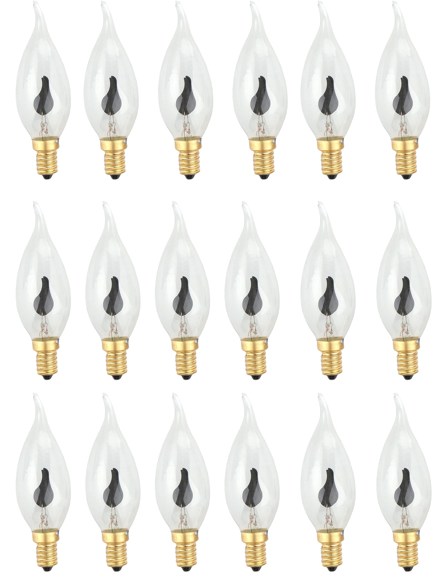 Upgraded Flame Light Bulbs, E26 Flickering Fire Light Bulbs Flame ...