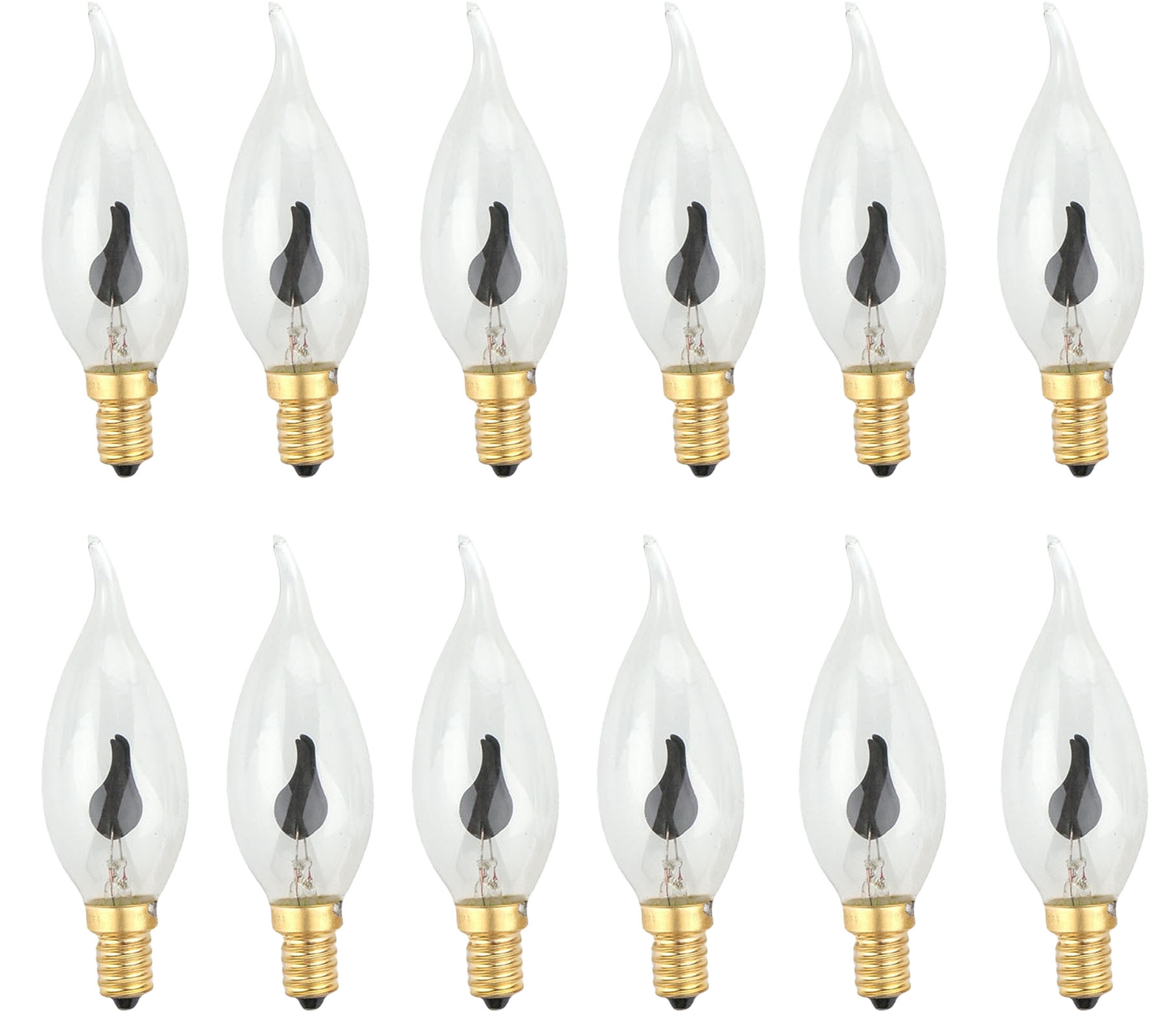 Upgraded Flame Light Bulbs, E26 Flickering Fire Light Bulbs Flame ...
