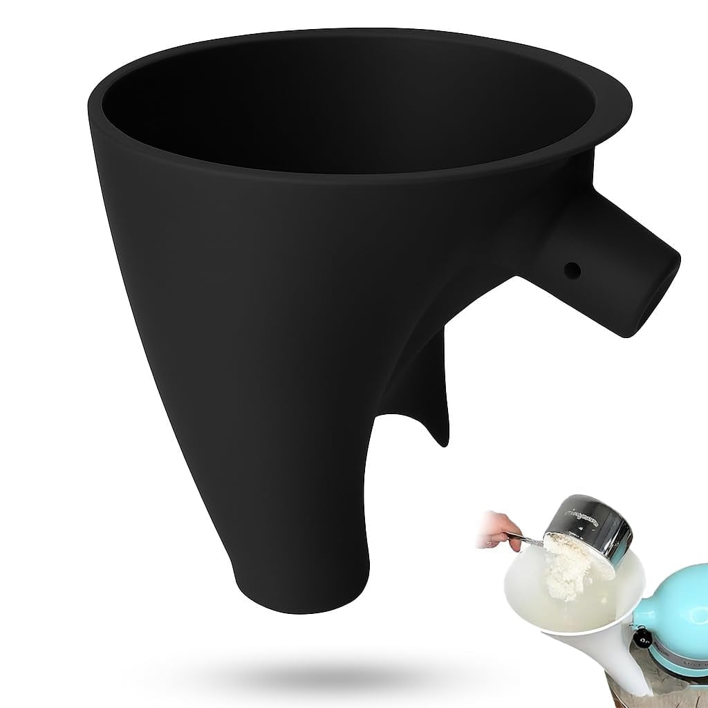 Upgraded Flour Funnel for Kitchen Aid Mixer,Flour Funnel- Stand Mixer ...