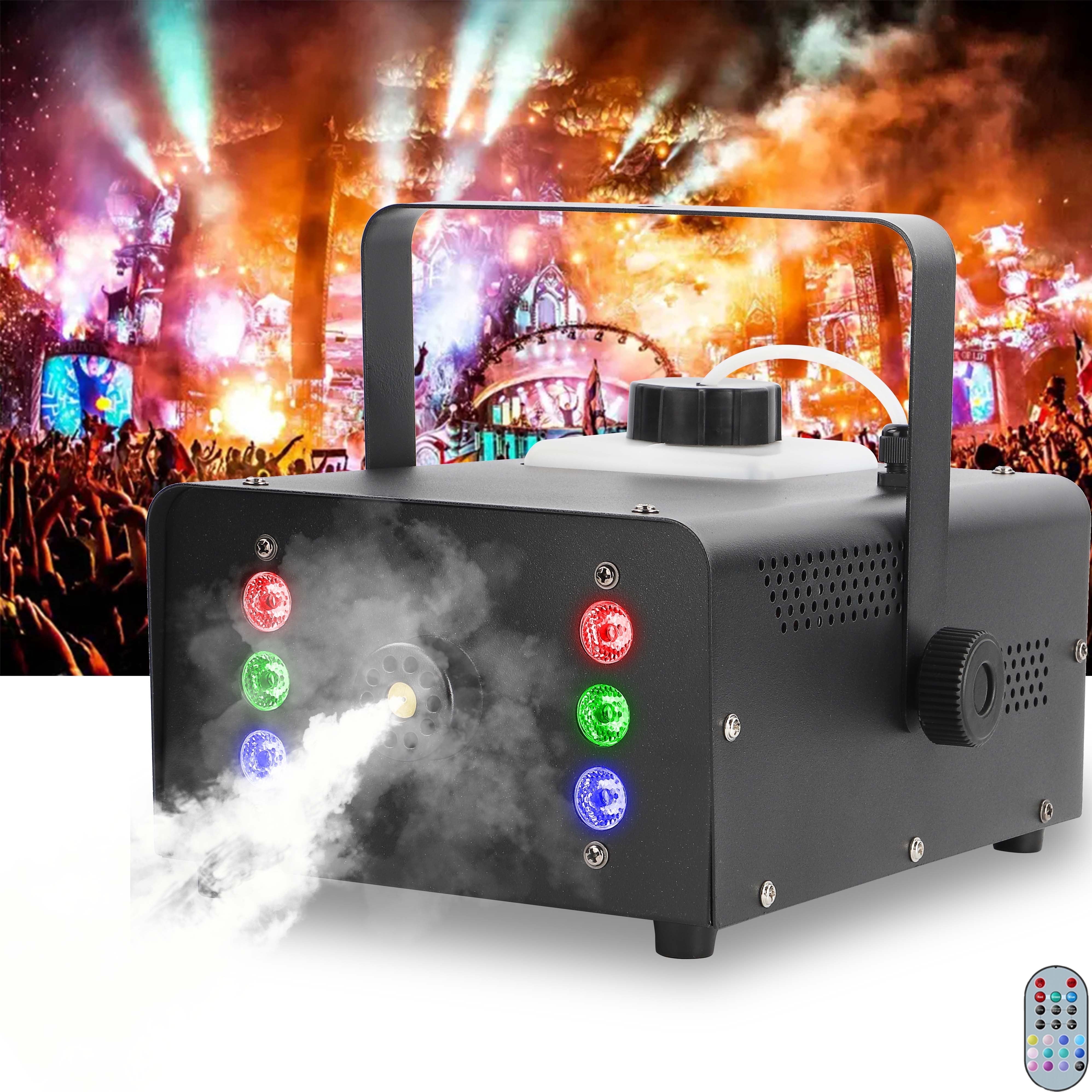 1500W RGB LED Fog Machine - Remote Control Smoke Machine for DJ Stages ...