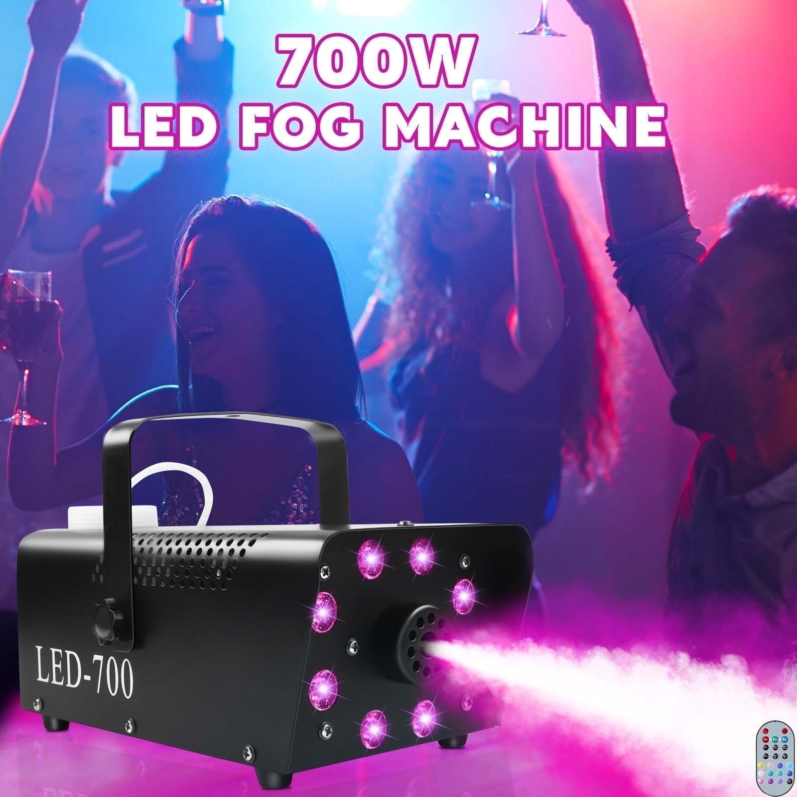 Upgraded Fog Machine, 700W LED Smoke Machine with 8PCS RGB 3 in 1 LED ...