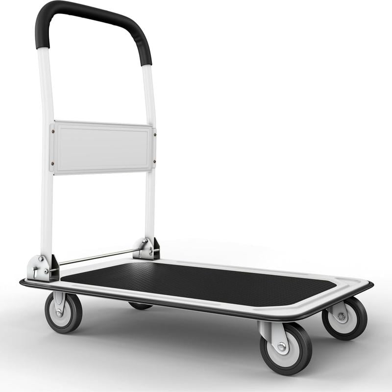 Upgraded Foldable Push Cart Dolly | 330 660 Pound Capacity Moving ...
