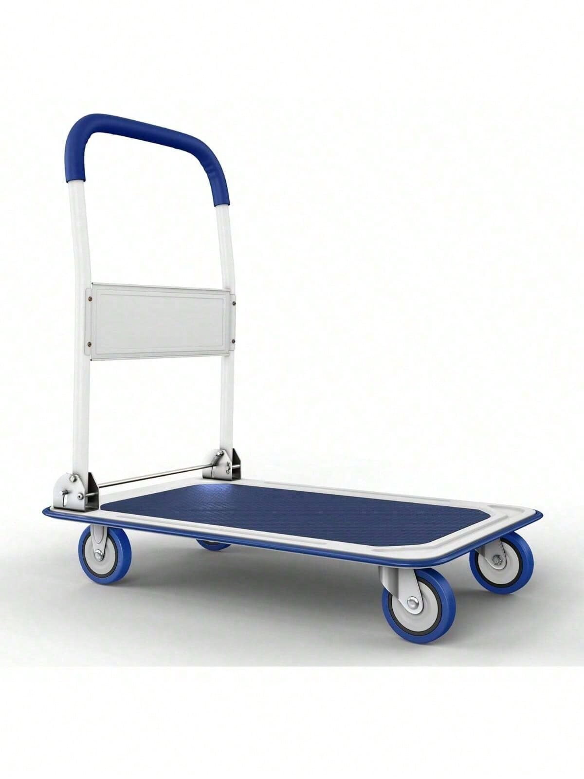 Upgraded Foldable Push Cart Dolly | 330 lbs. Capacity Moving Platform Hand Truck | Heavy Duty ...