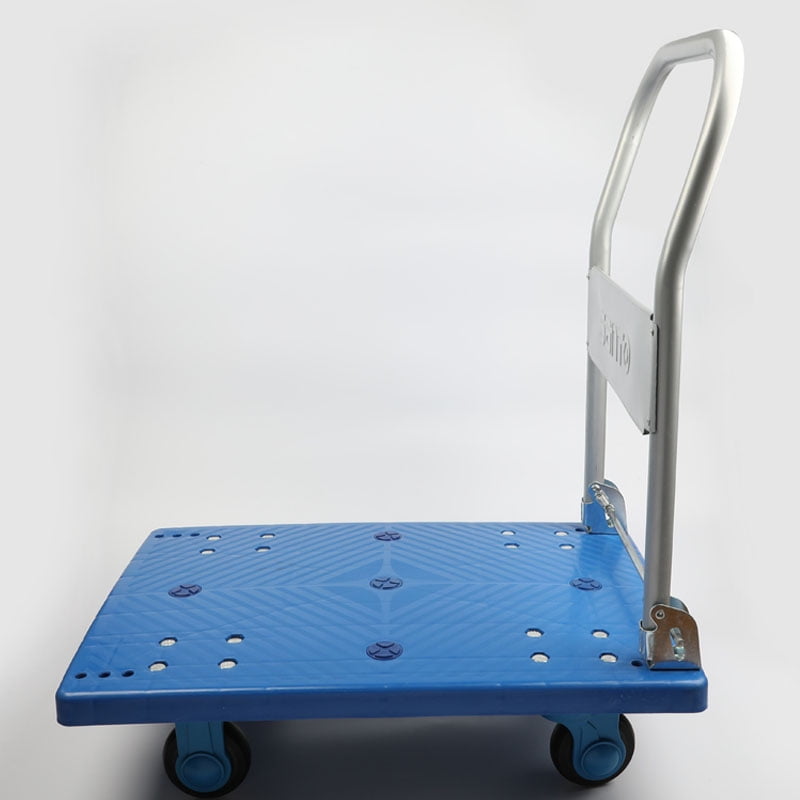 Upgraded Foldable Push Cart Dolly | 660 lbs. Ultra-quiet trolley ...