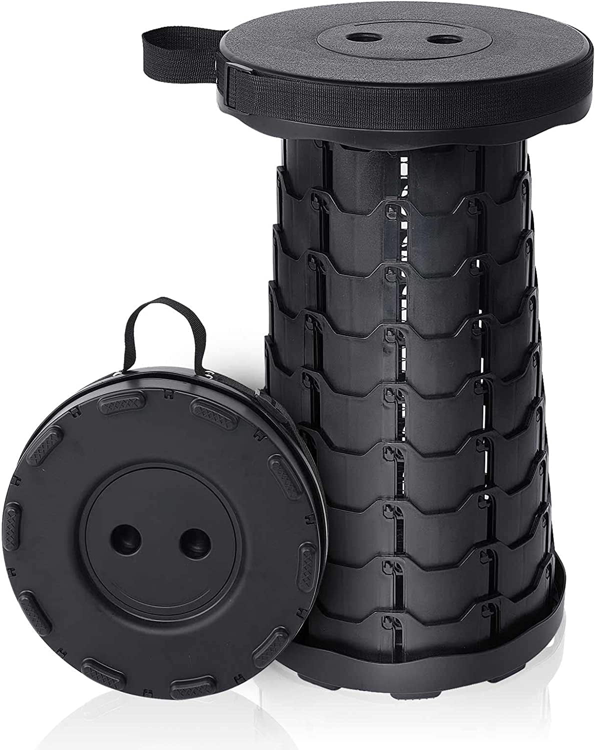 Upgraded Portable Telescoping Stool, Foldable, 400lbs Load, Ideal for ...