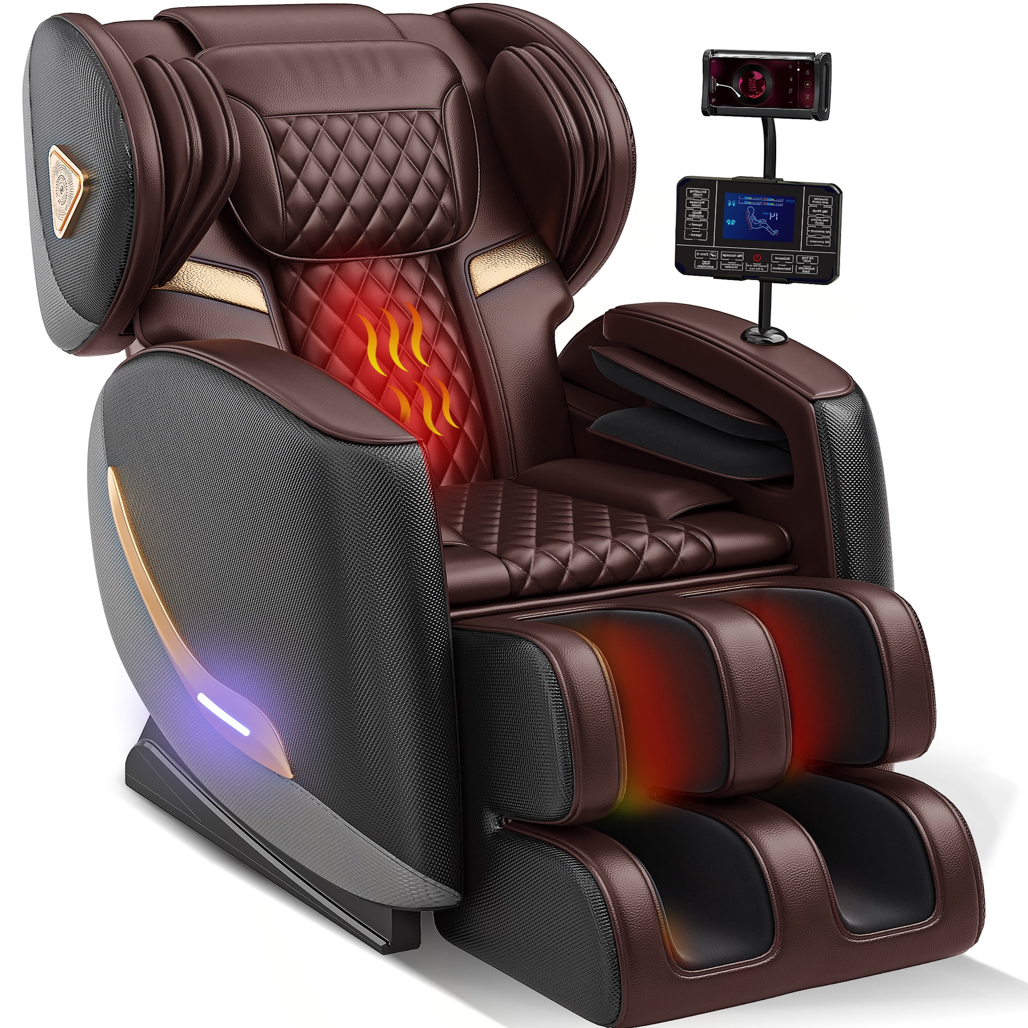 Upgraded Full Body Zero Gravity Massage Chair with Heat & Bluetooth, 10 ...