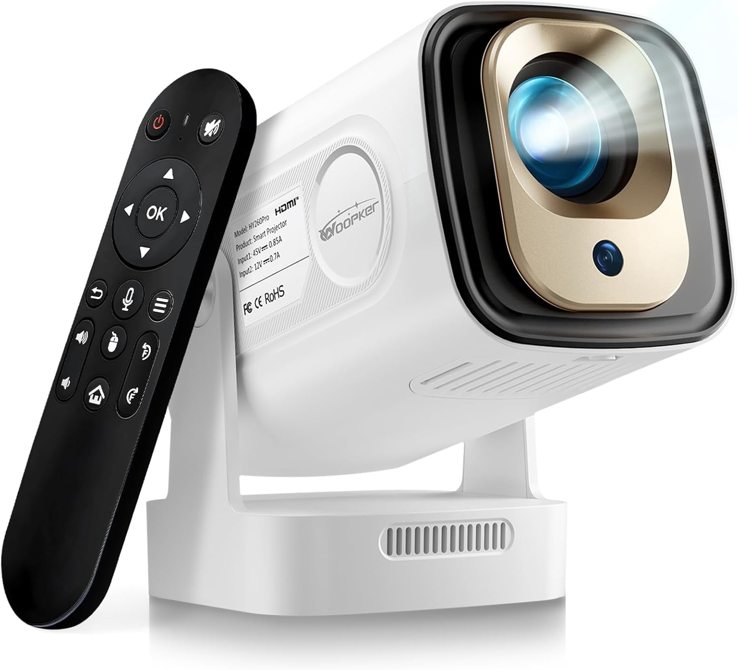 Upgraded HY260 Pro Mini Projector with WiFi and Bluetooth 5.4, Auto ...