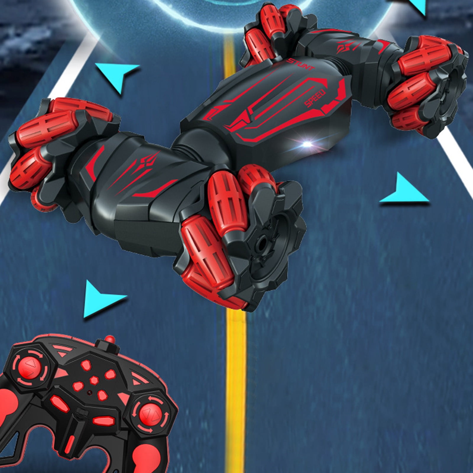 Upgraded Hand Gesture Sensing Stunt Car with Lights , Spray Fog Steam ...