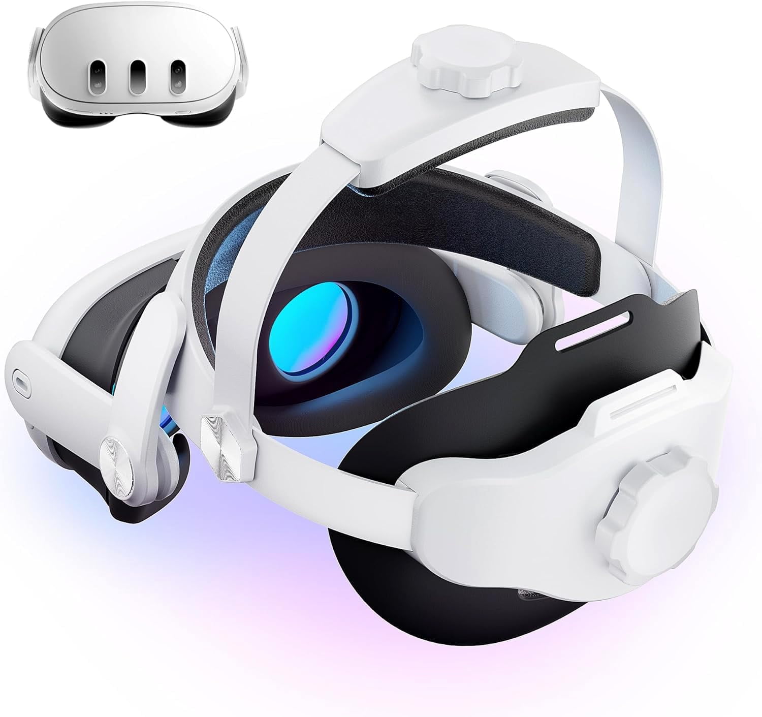 Upgraded Head Strap for Meta/Oculus Quest 3 with Back Brace, Adjustable ...