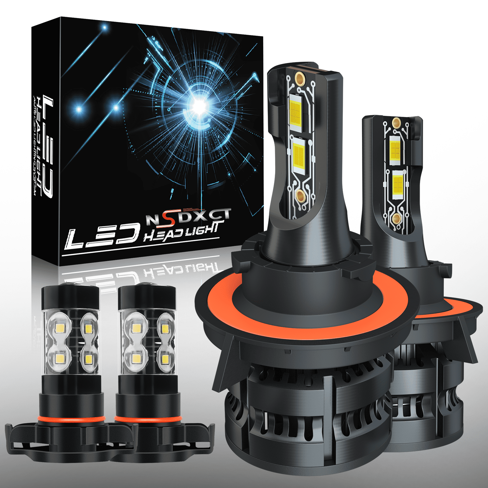 Upgraded Headlight Bulb for 2010-2017 Jeep Patriot 9008/H13 High/Low ...