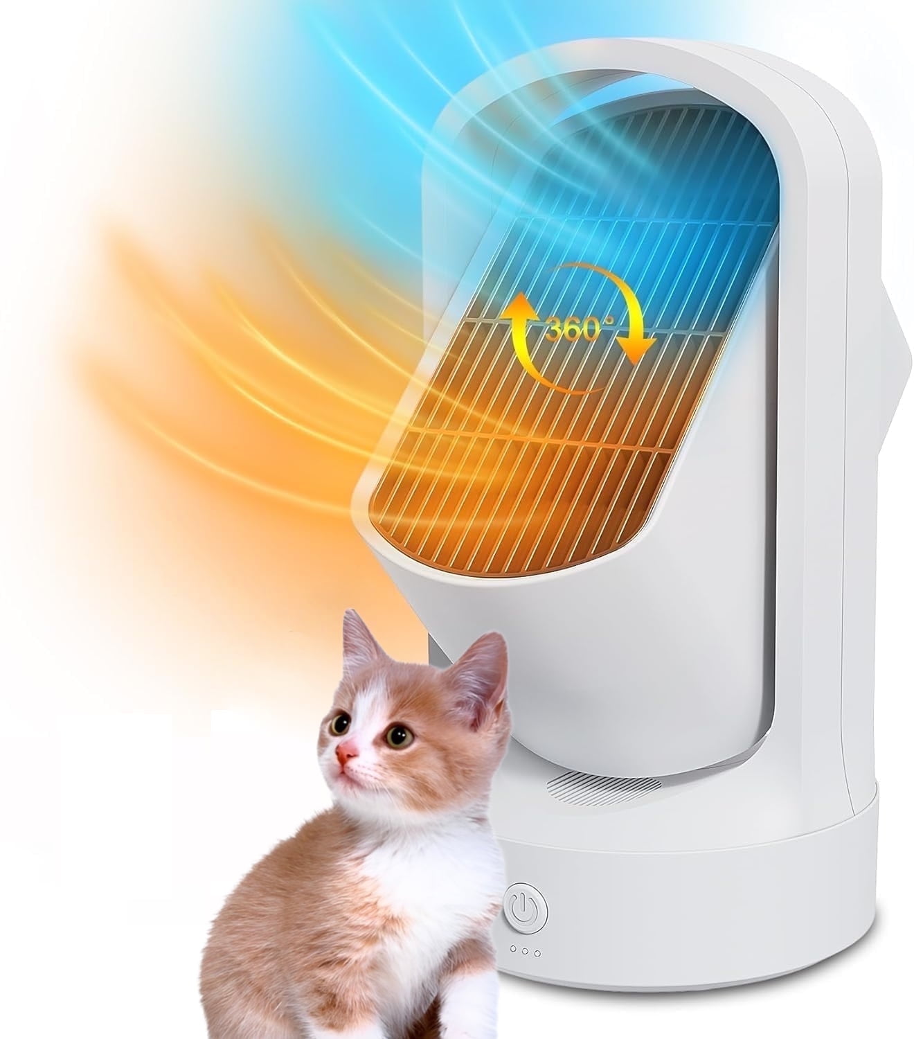 Pakimi Portable Space Heater for Indoor Use, 1500W PTC Ceramic Electric ...