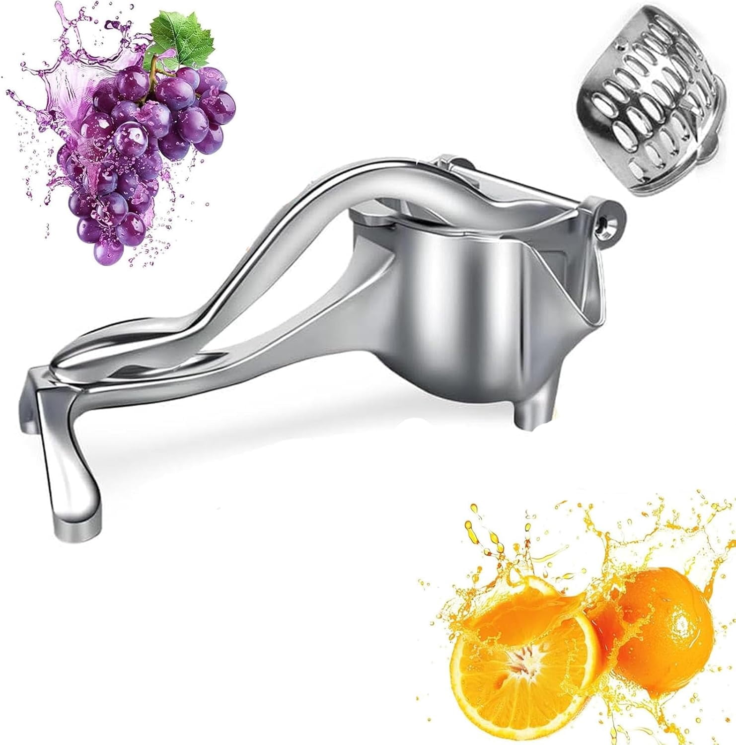 Upgraded Heavy Duty Manual Fruit Juicer Squeezer, Easy to Use & Clean ...