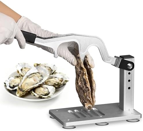 Upgraded Heavy-Duty Oyster Shucker Machine - Adjustable Narrow Blade ...