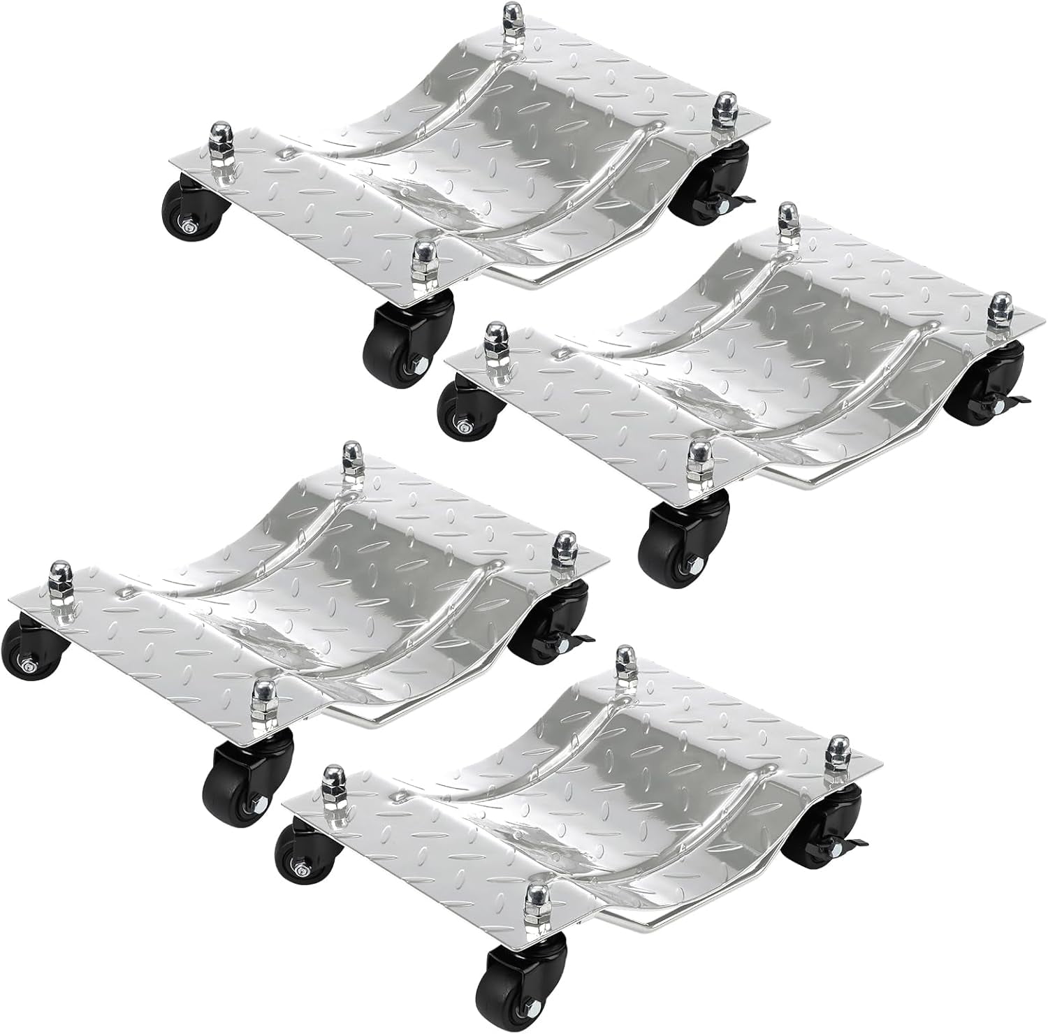 Upgraded Heavy Duty Wheel Dolly Car,6000 Lbs Nylon Wheel Dolly,4 Piece ...