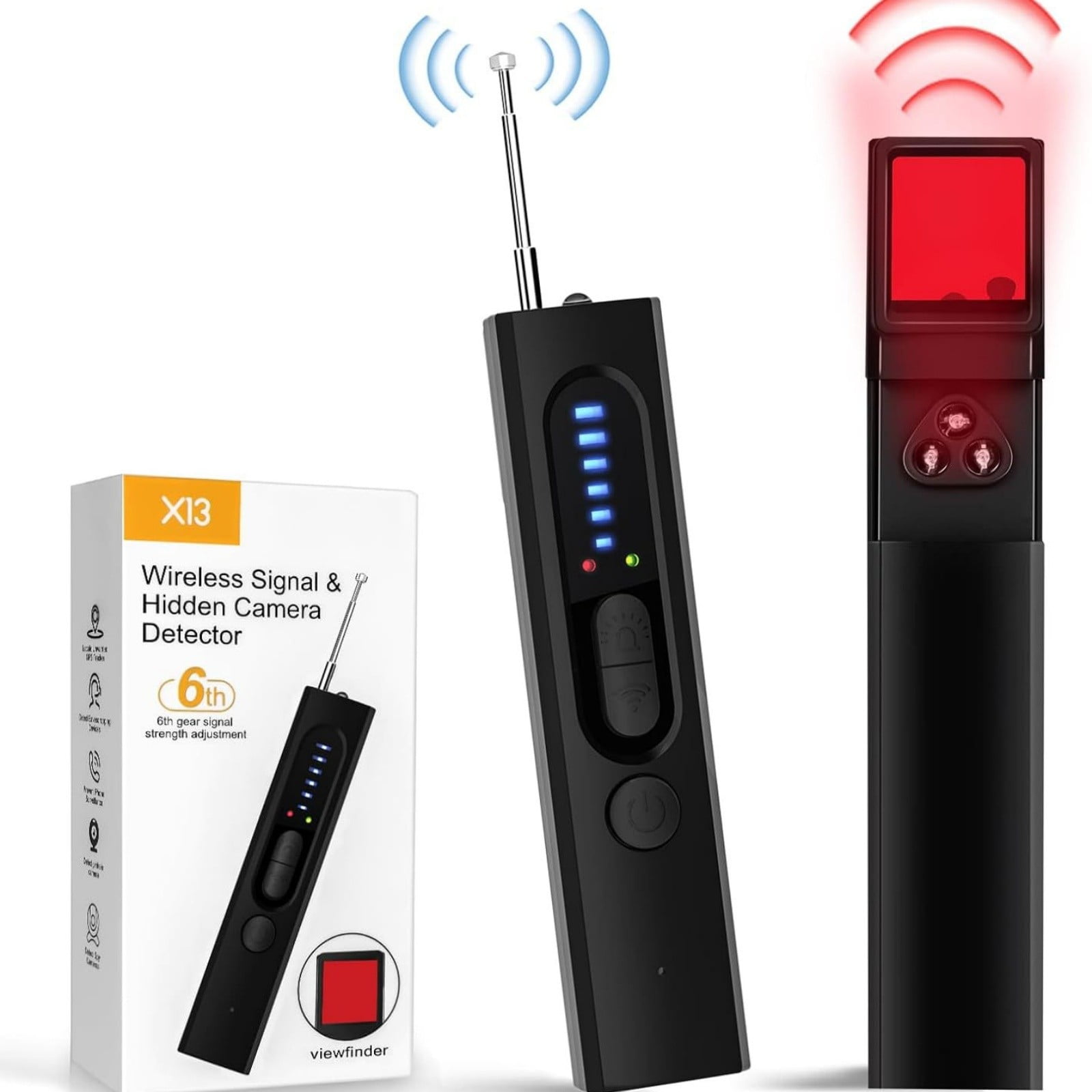 Upgraded Hidden Camera Detector - AI-Powered Anti-Spy Device, GPS ...