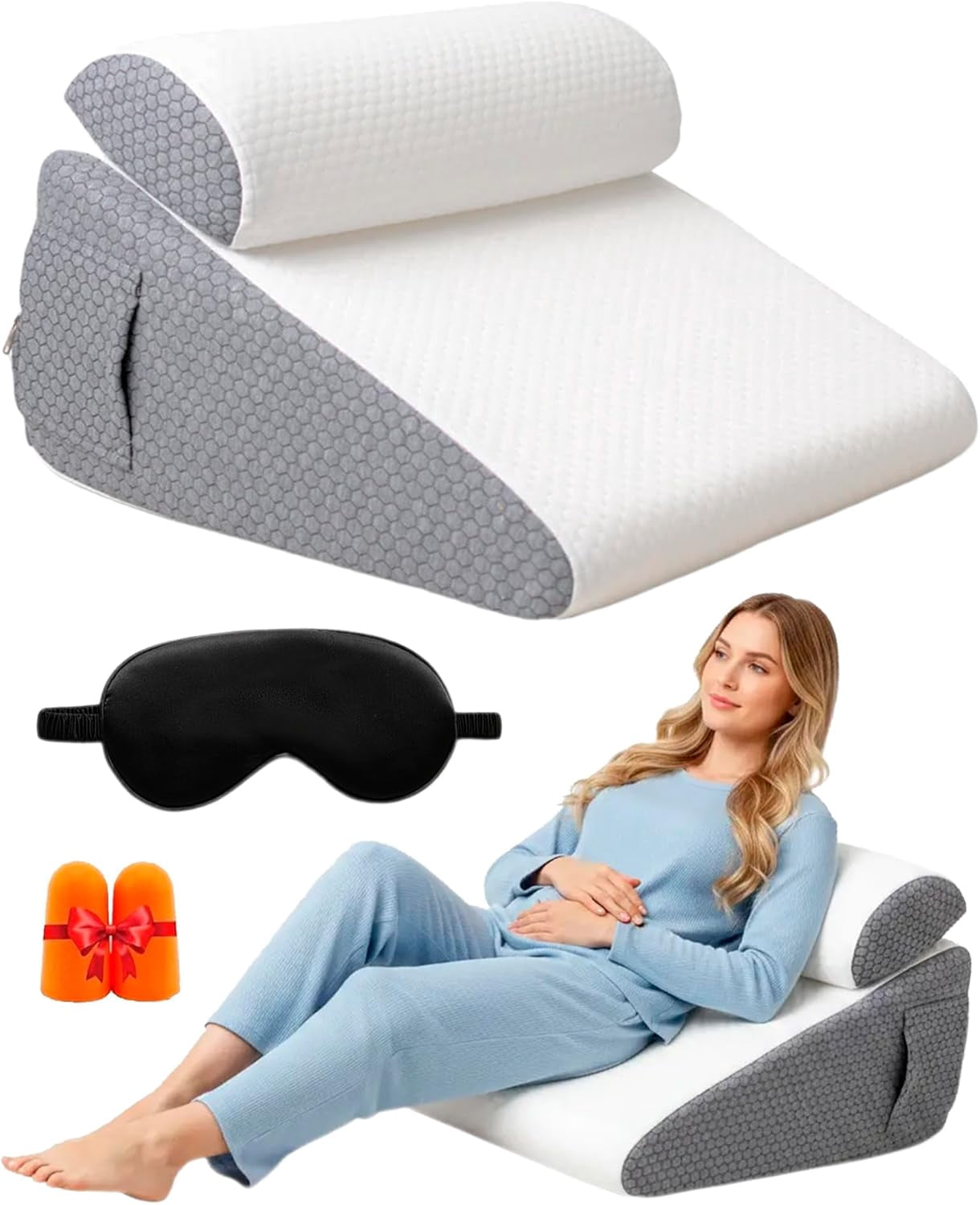 Allswell Incline Sleep System Pillow Combo