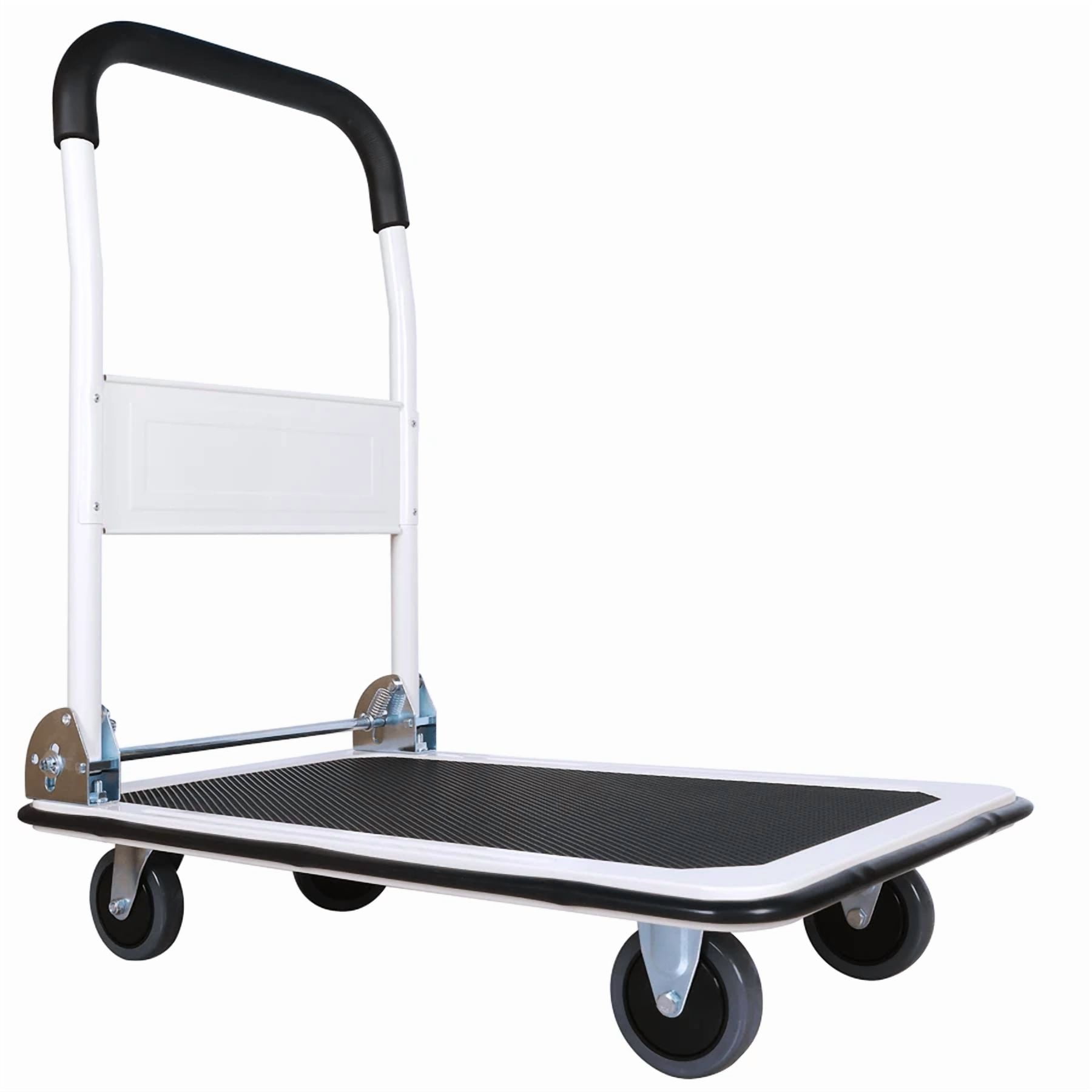 Upgraded Home Large Foldable Push Cart Dolly 330 Lbs Capacity Moving ...