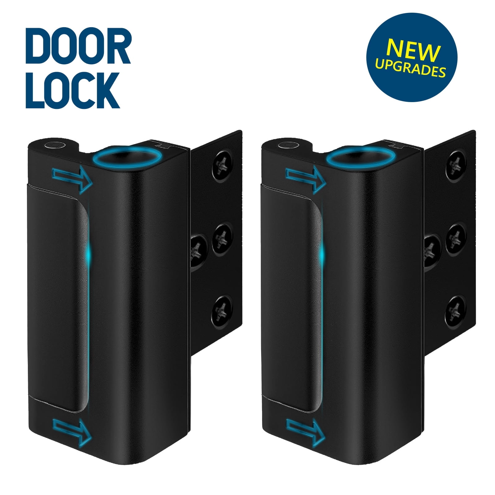 Upgraded Home Security Door Lock | Door Reinforcement Lock Withstands ...