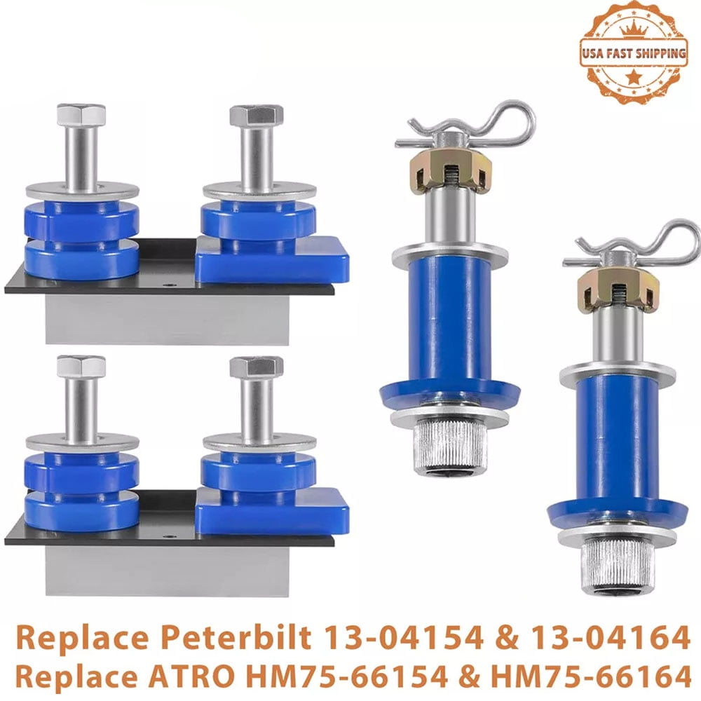 Upgraded Hood Hinge Pivot Bushing Kits Mounting Bolt Set for Peterbilt ...