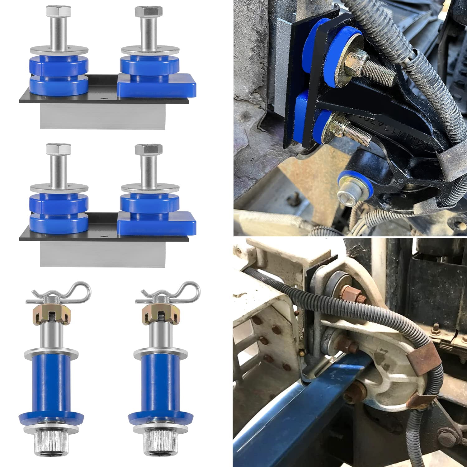 Upgraded Hood Hinge Pivot Bushing Kits Mounting Bolt Set for Peterbilt ...