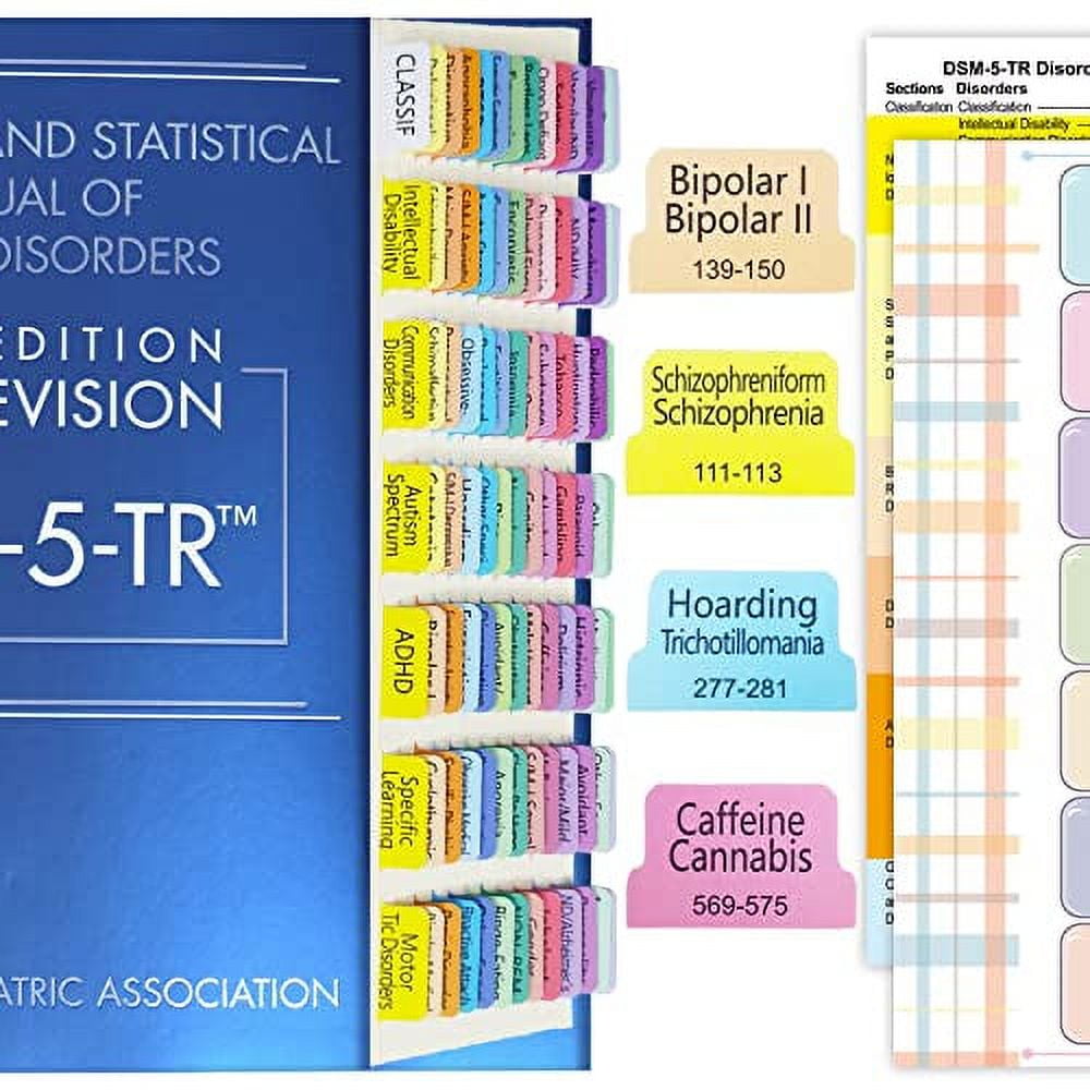 Upgraded Index Tabs for DSM-5-TR 2022, 94 Printed DSM-V-TR Tabs, 100 ... Upgraded Index Tabs for DSM-5-TR 2022, 94 Printed DSM-V-TR Tabs, 100 ...