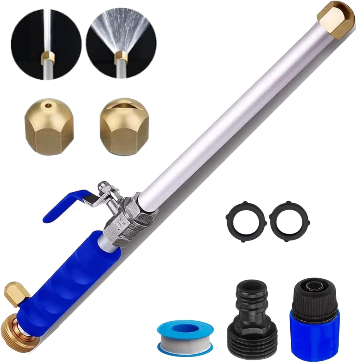 Upgraded Jet Nozzle for Garden Hose Power Washer Wand Hydro Jet High ...