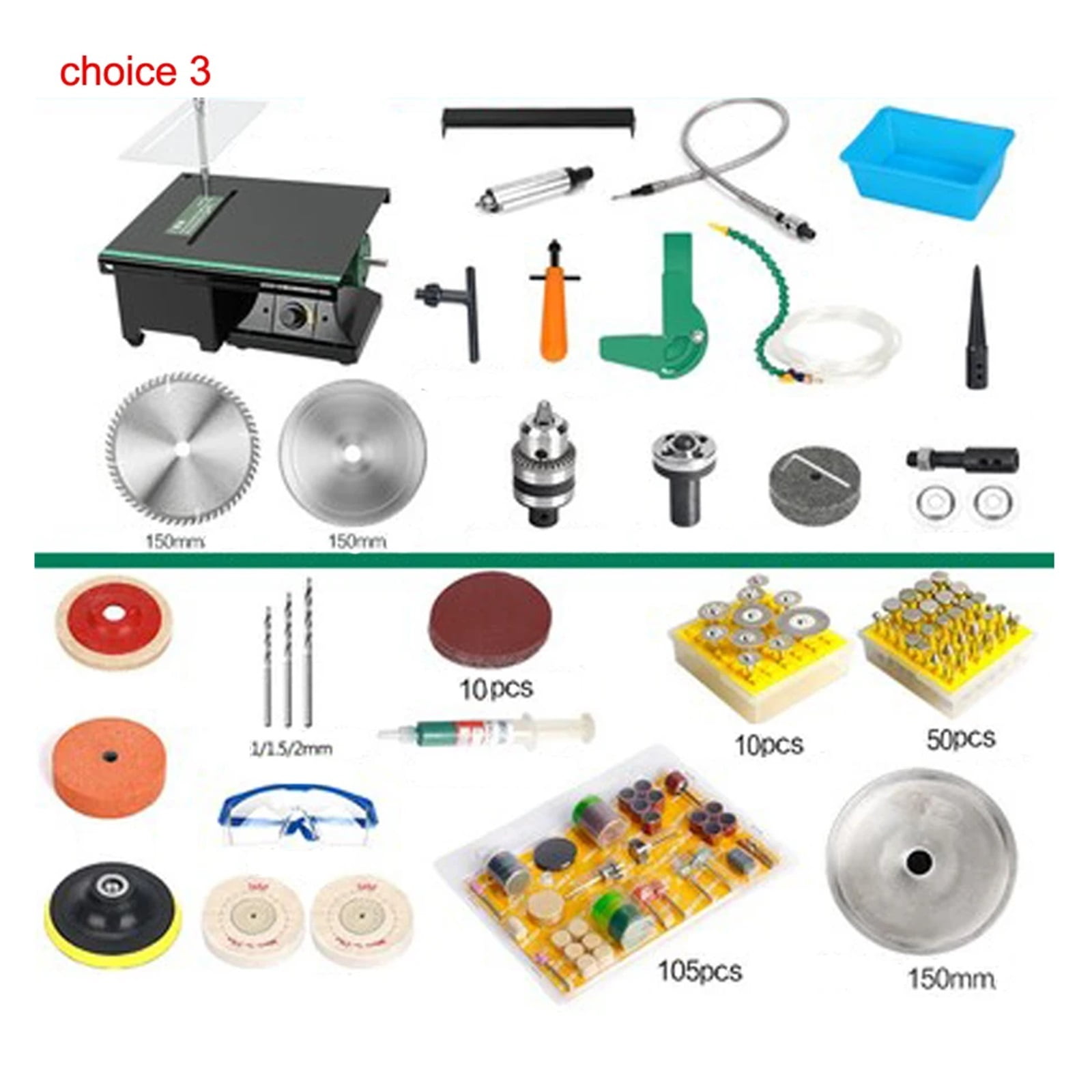 Upgraded Jewelry Polishing Buffer Machine Bench Lathe Rock Polisher ...