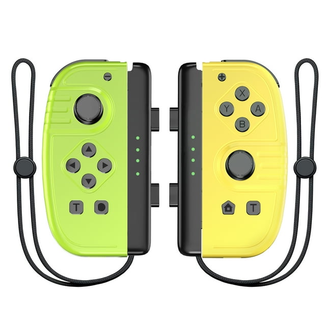 Dinosoo TURBO Pair Wired Controls for Nintendo Switch, Wireless L/R Game Controller - Green ...