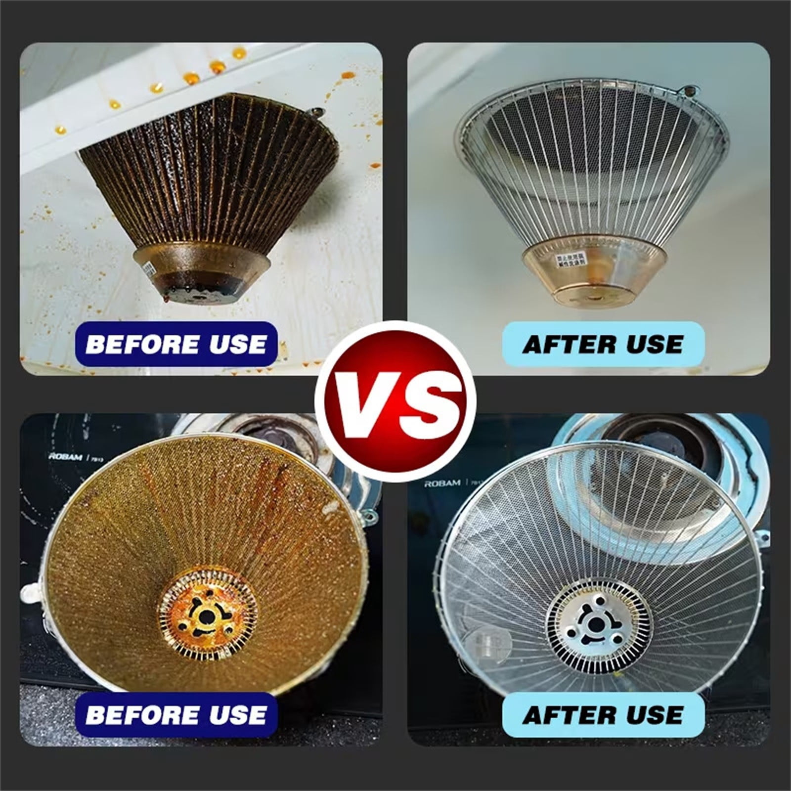 Upgraded Kitchen Grease Cleaner Powerful Degreaser For Kitchen Surfaces ...