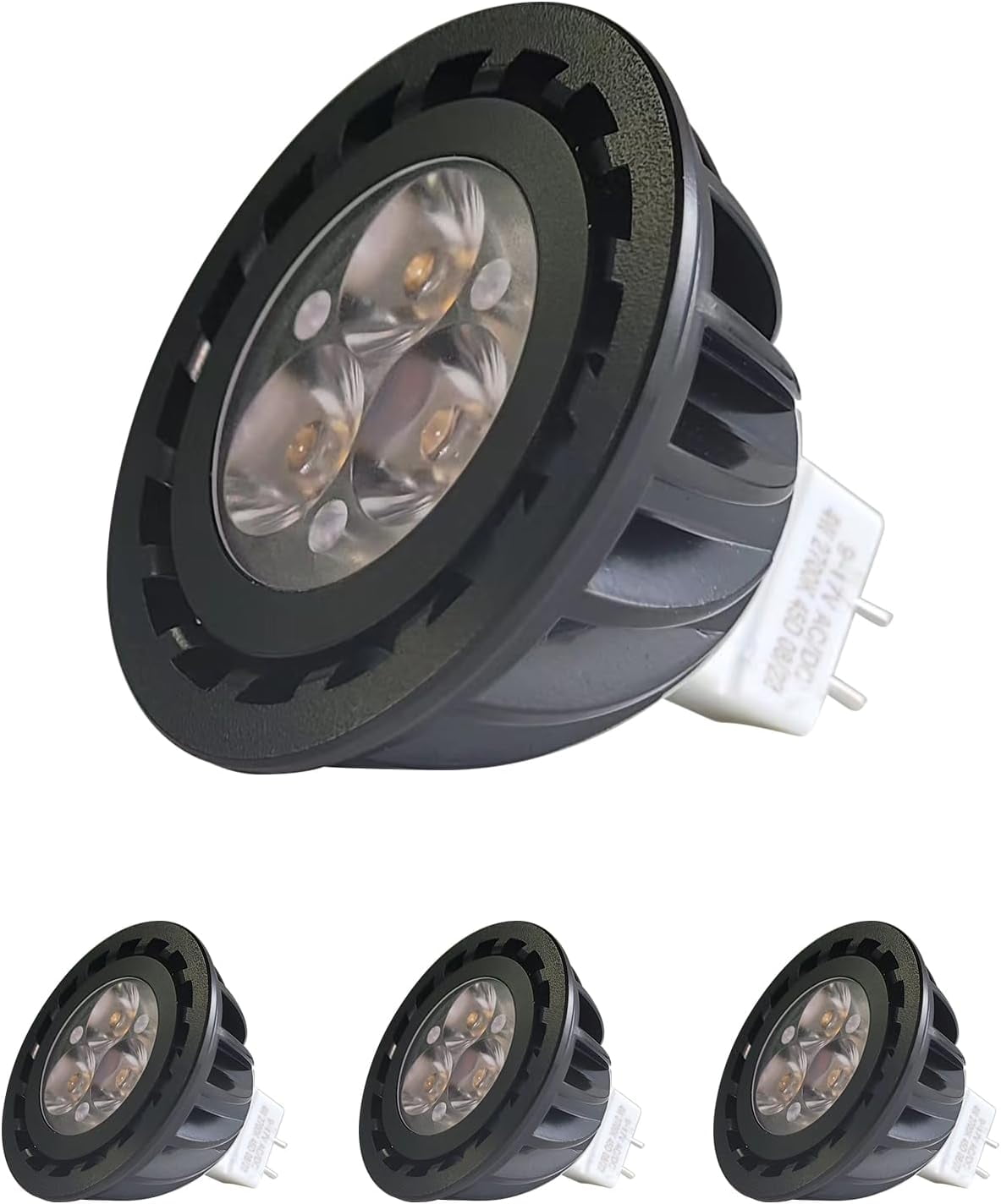 Upgraded Landscape Light MR16 Bulbs 4-Pack, 5W GU5.3 LED 9-17V AC/DC ...