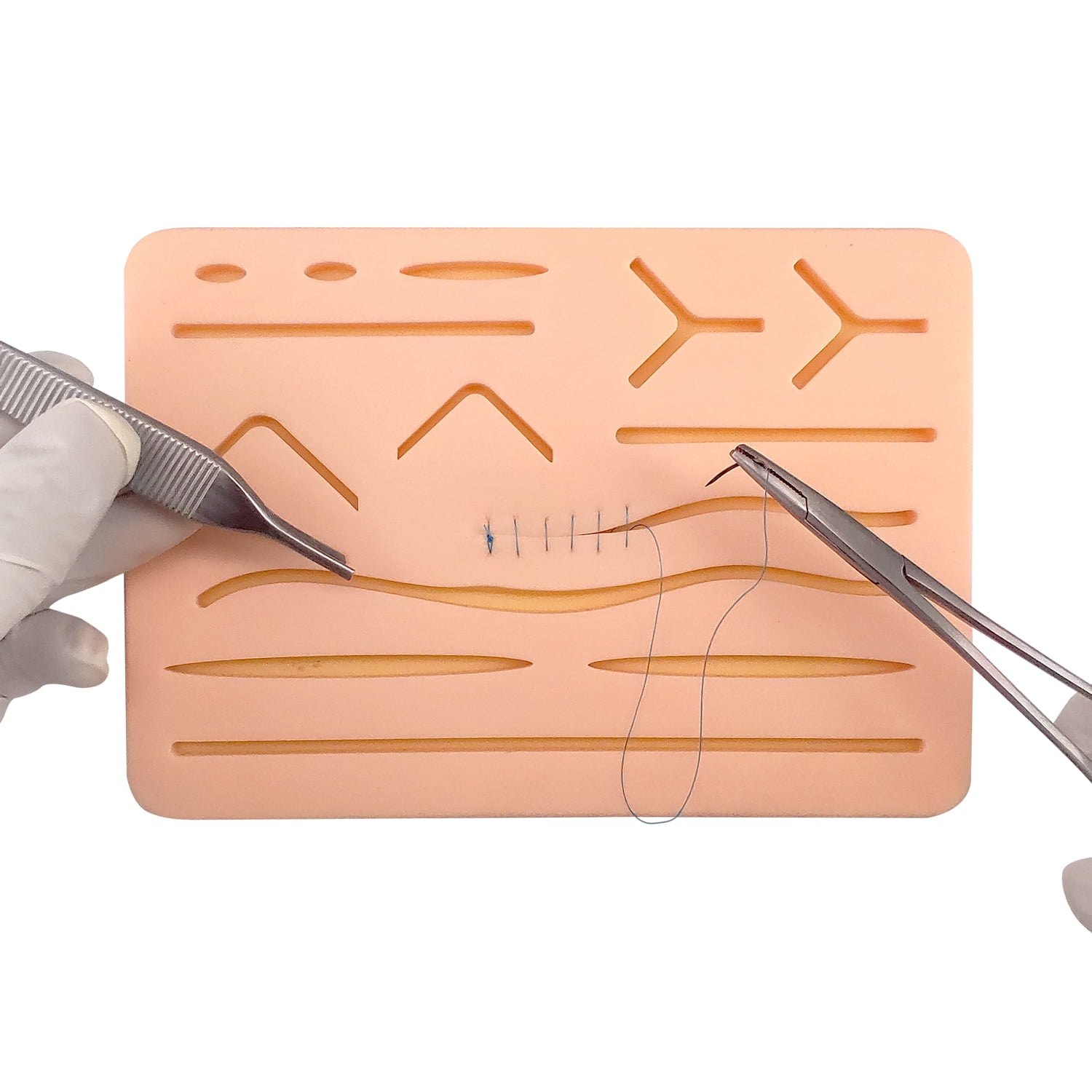 Upgraded Large 3-Layer Suture Pad with Wounds for Practicing Suturing ...