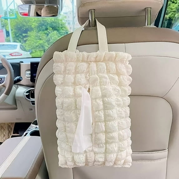 Upgraded Large Car Tissue Box with Hanging Bag | Cute and Simple, High ...