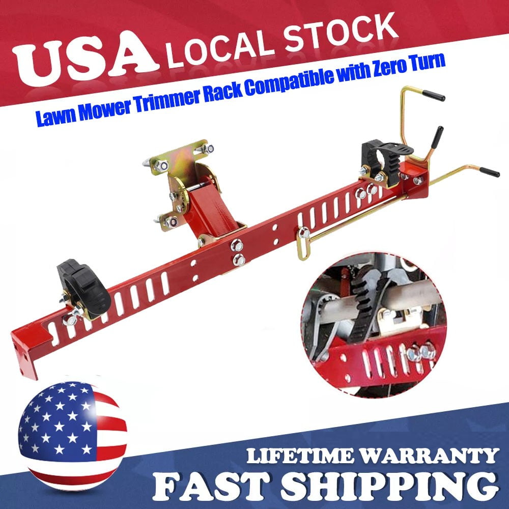 Upgraded Lawn Mower Trimmer Rack Red For Lawn Mower, Secures Trimmer ...