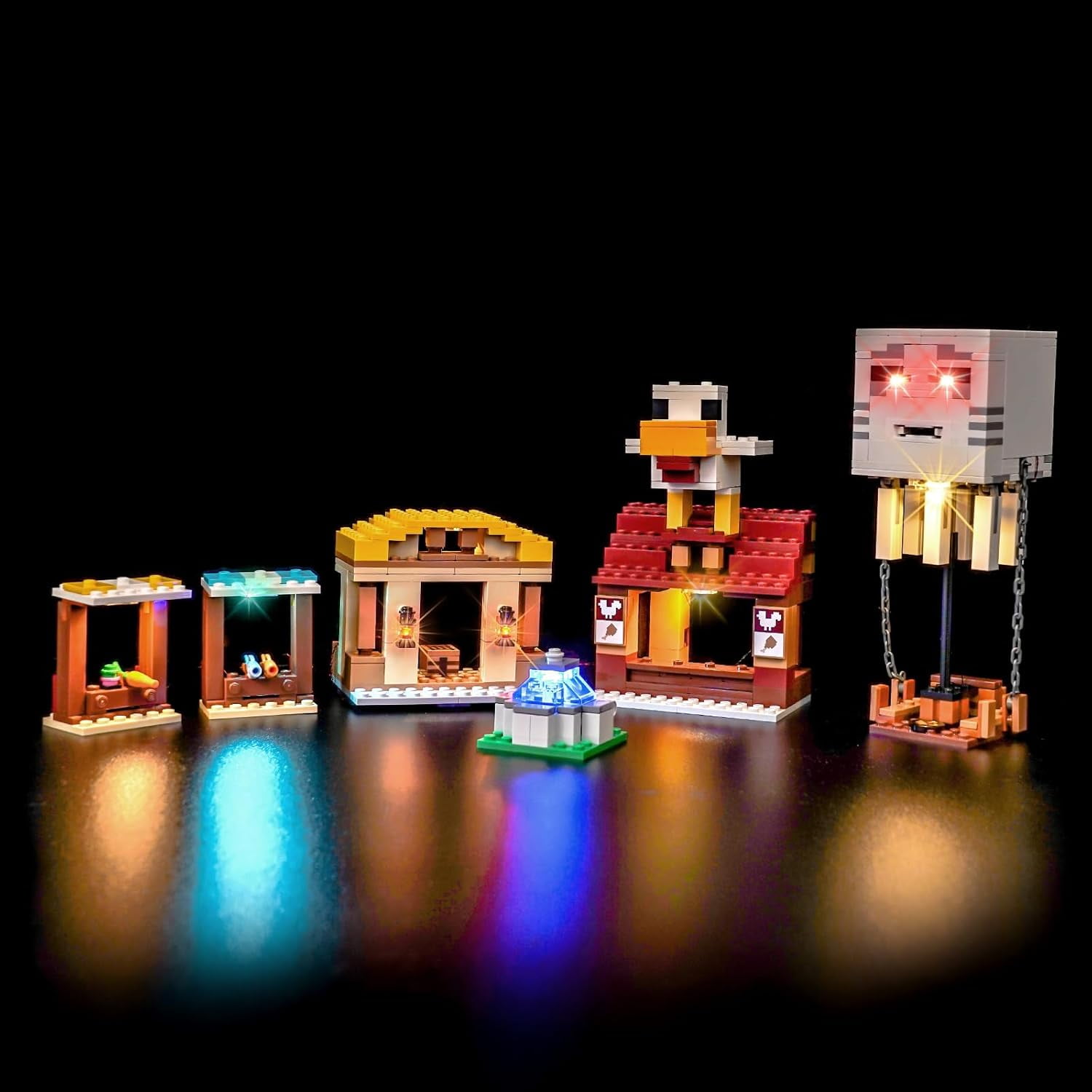 Upgraded Led Light Kit Compatible with Lego The Ghast Balloon Village ...