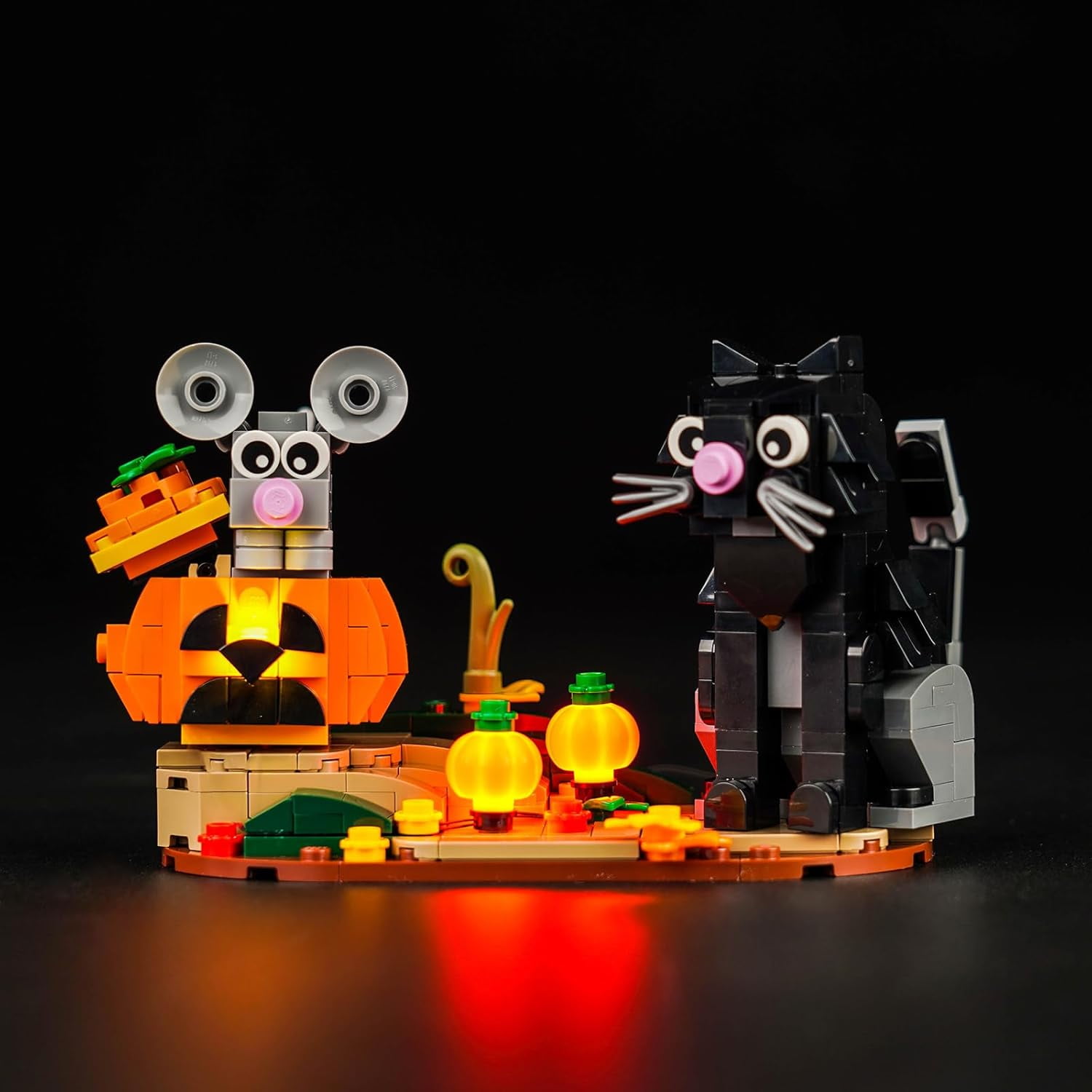 Upgraded Led Light Kit Compatible with Lego Halloween Cat & Mouse ...