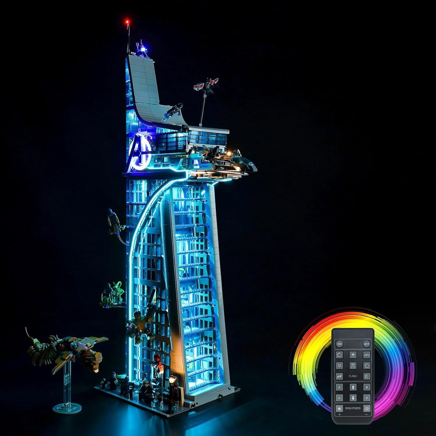 Upgraded Led Light Kit for Lego Avengers Tower Battle Building Toy Set ...