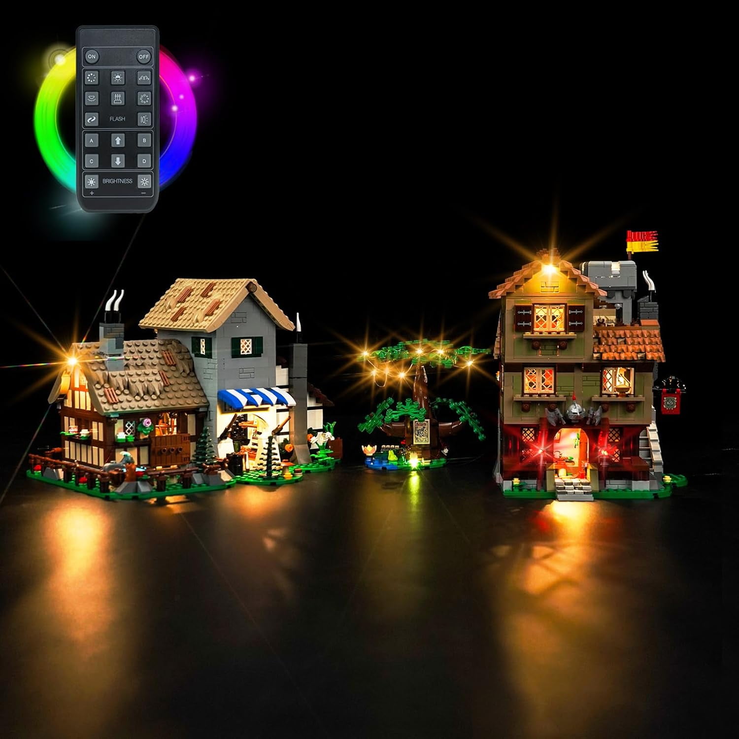 Upgraded Led Light Kit for Lego Medieval Town Square Building Set ...