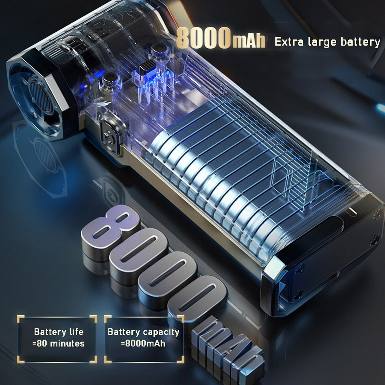 Upgraded Long Mini Powerful USB Charging Handheld Small Desktop High ...