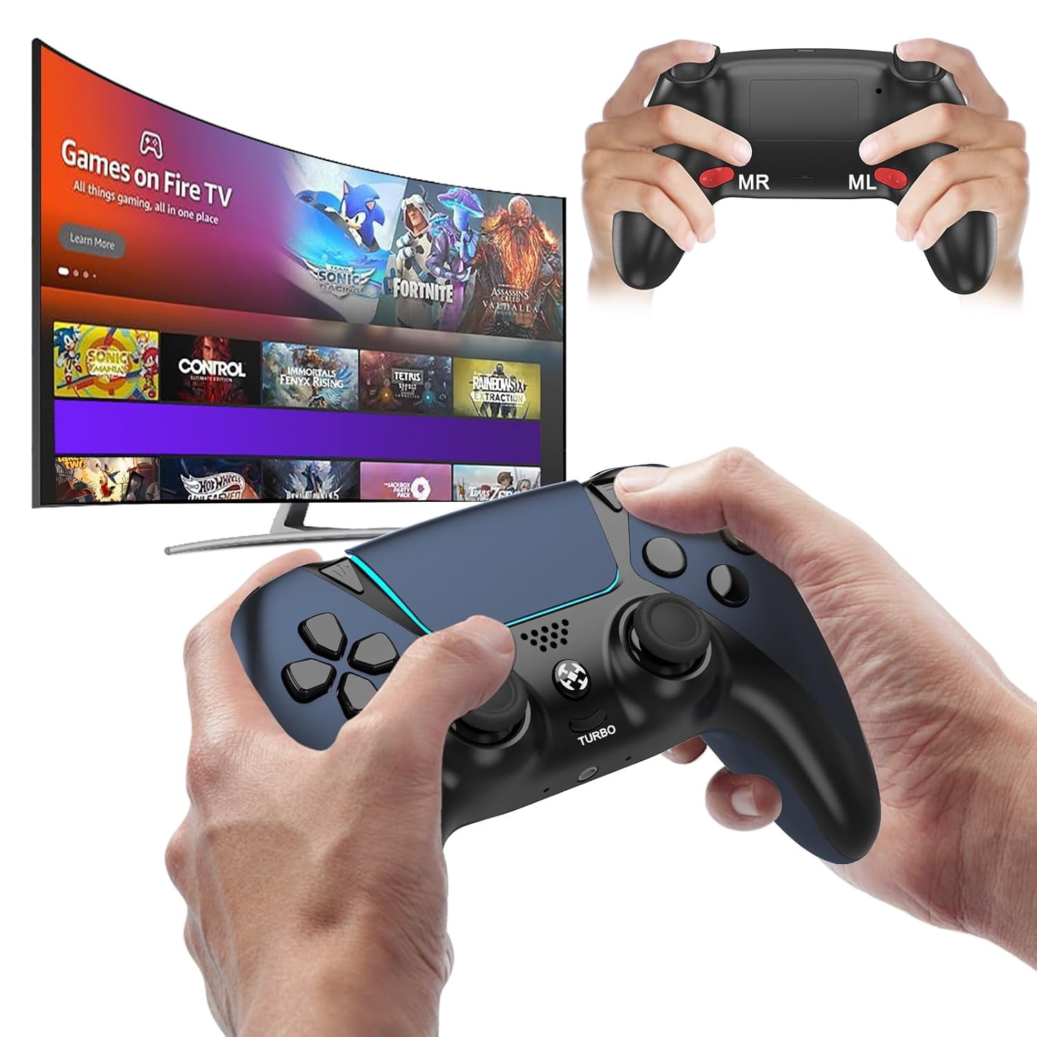Upgraded for Luna Controller with Back Paddles,Turbo,Wireless Fire TV ...