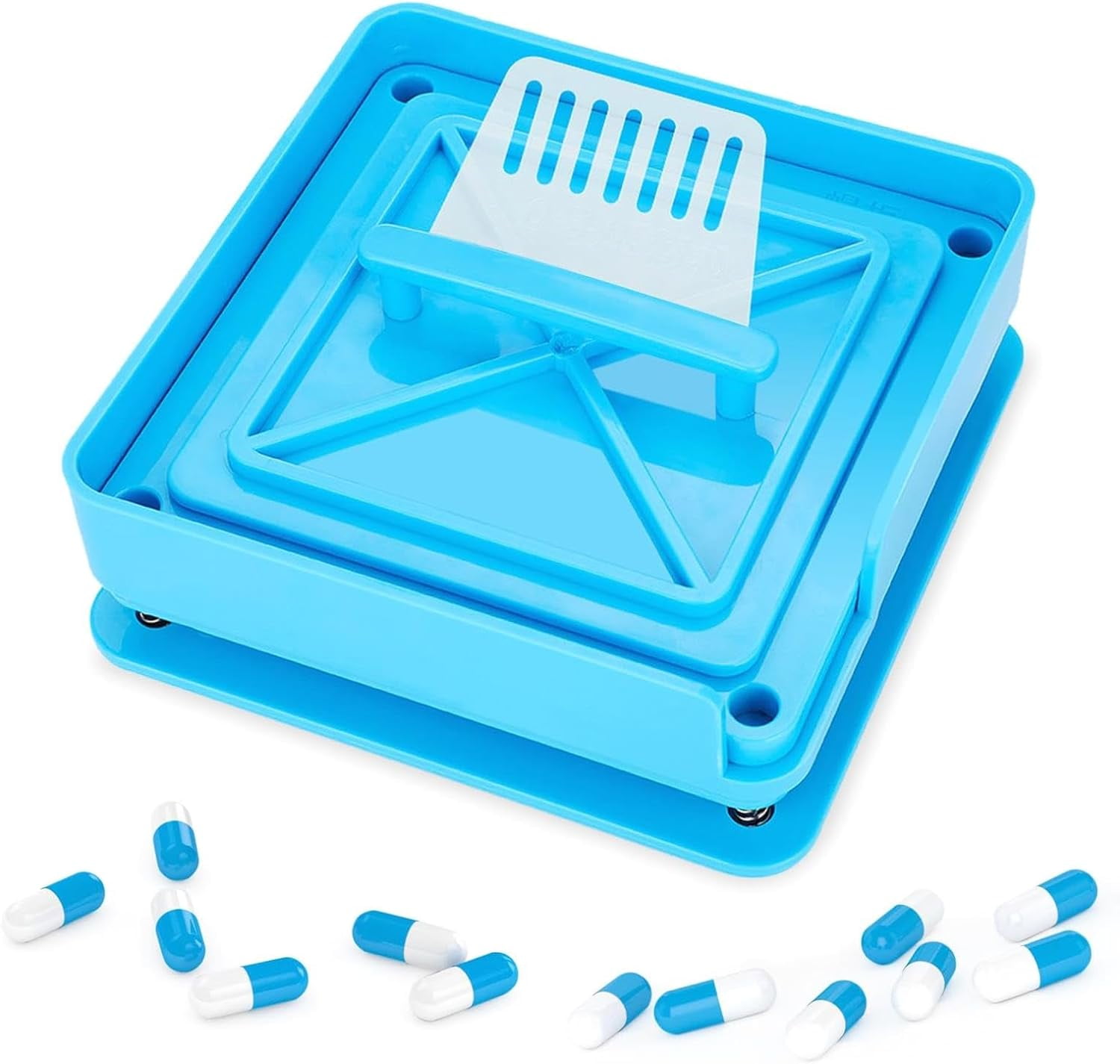 [Upgraded] Machine Size 0Manual Tool with 100 Holes Fill Empty Capsules ...