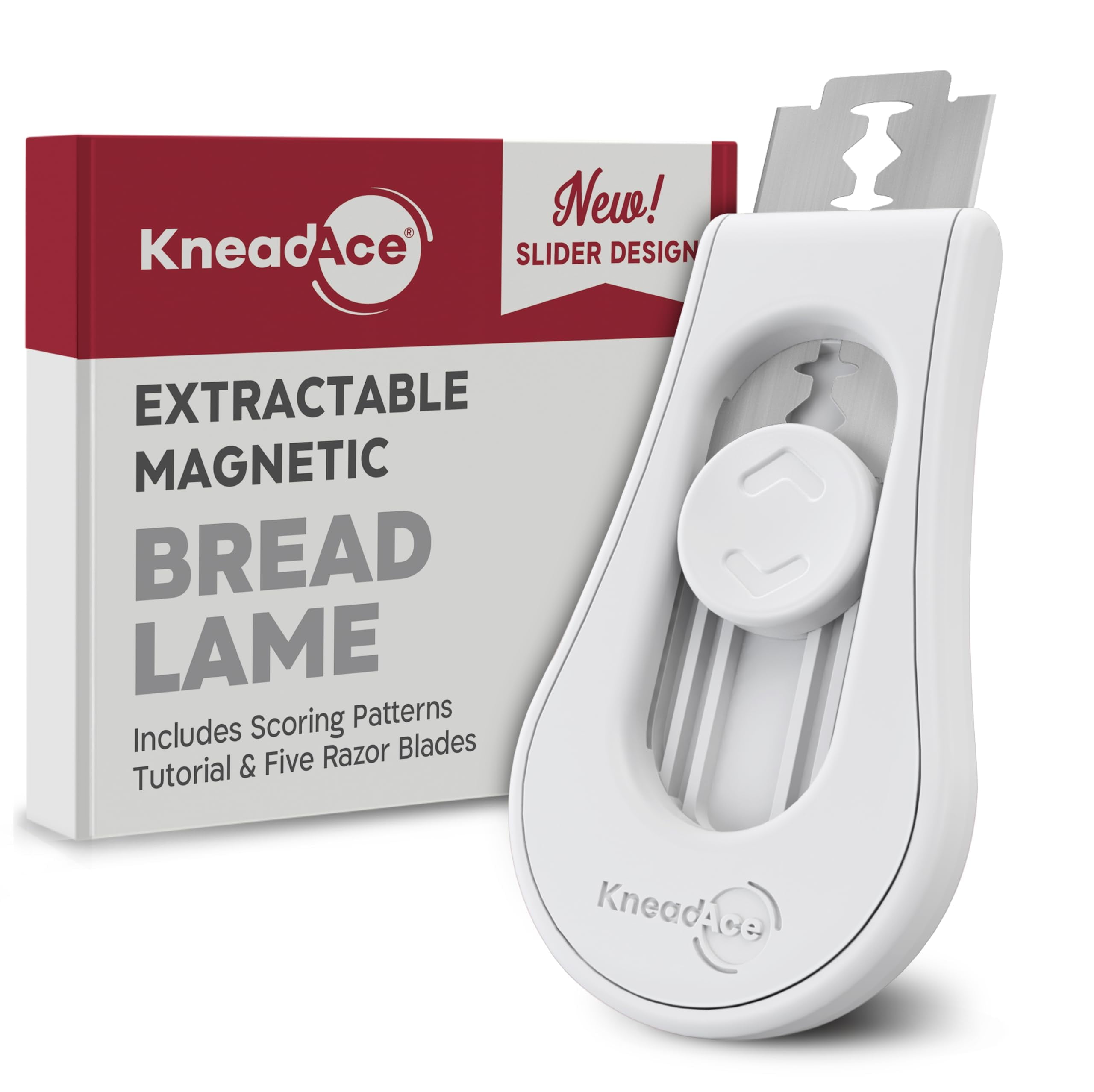 Upgraded Magnetic Bread Lame, Professional Dough Scoring Tool with ...