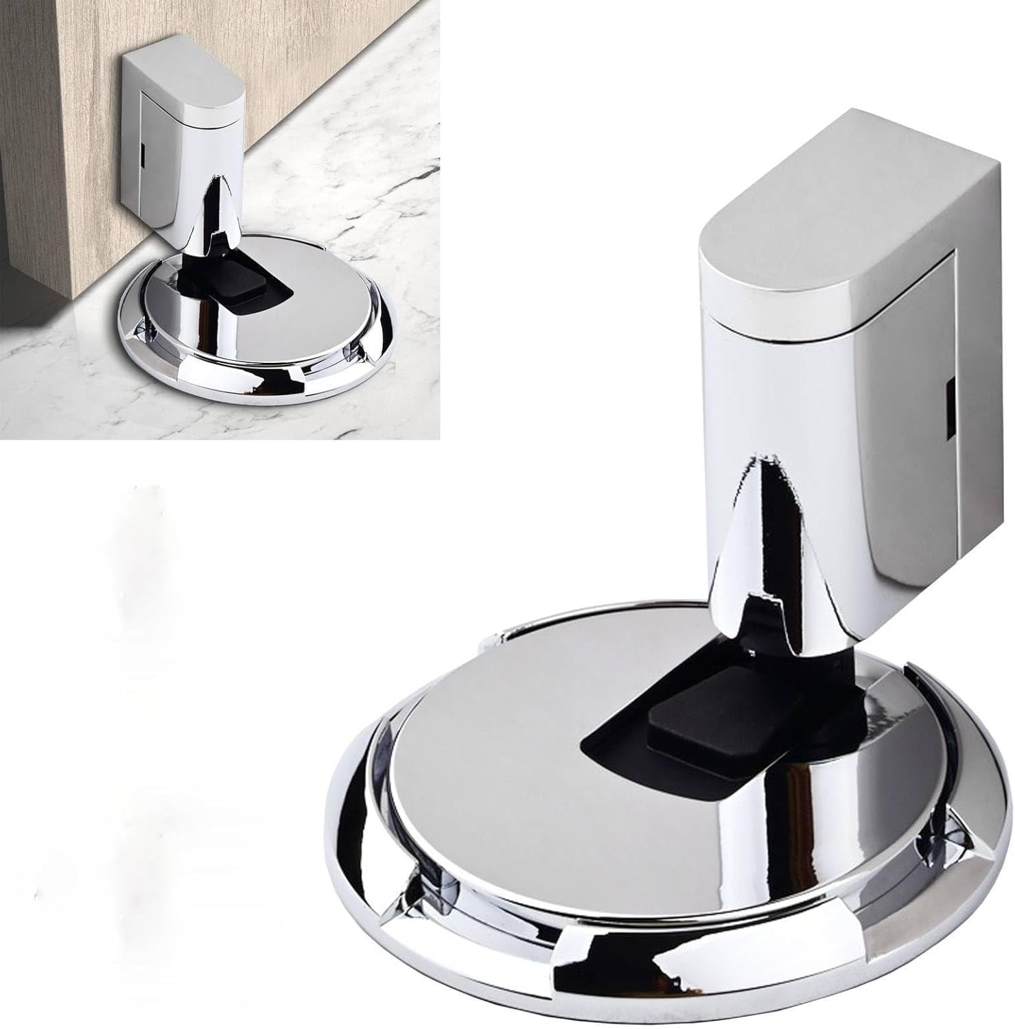 Upgraded Magnetic Door Stopper, Adjustable Punch-Free Silent Zinc Alloy ...