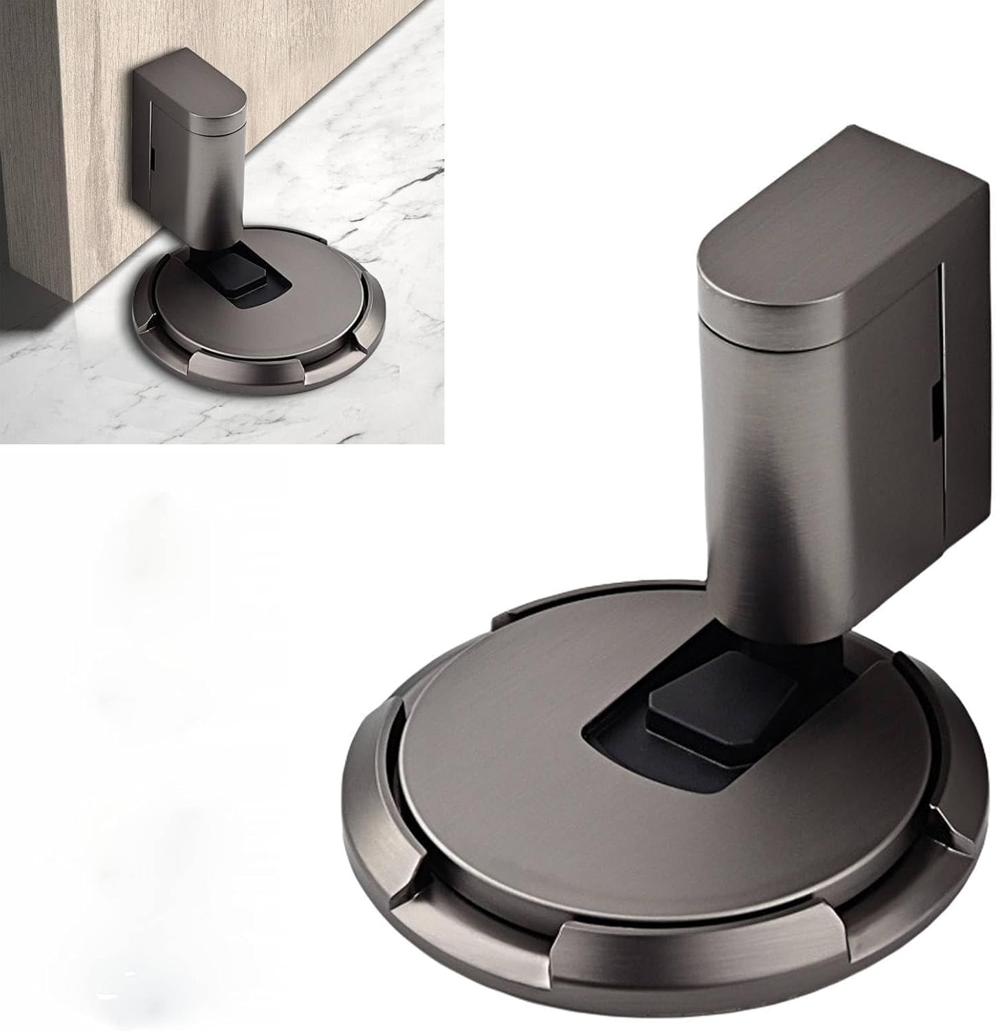 Upgraded Magnetic Door Stopper, Adjustable Punch-Free Silent Zinc Alloy ...