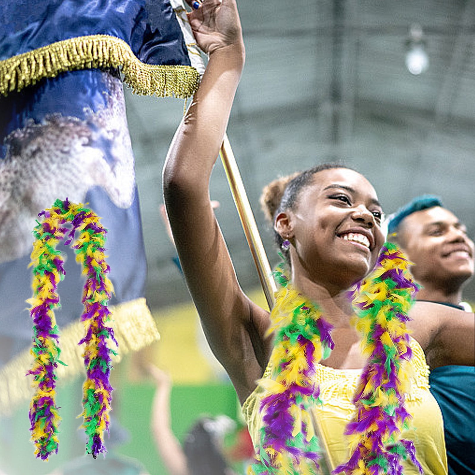Upgraded Mardi Gras Carnival Party Wool Strips Carnival Colored Wool ...