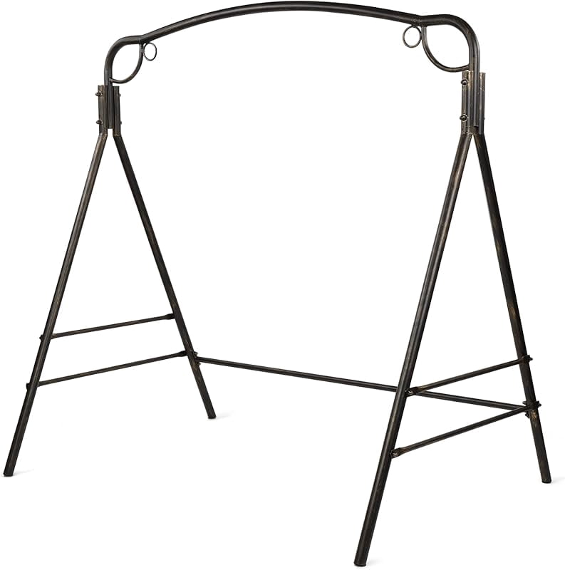 Upgraded Metal Porch Swing Stand with Antique Bronze Finish, Heavy Duty ...