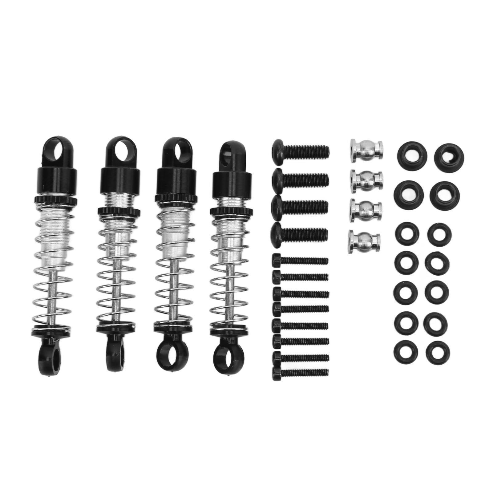 Upgraded Metal Shock Absorbers - Front & Rear RC Car Shocks for 1/16 ...