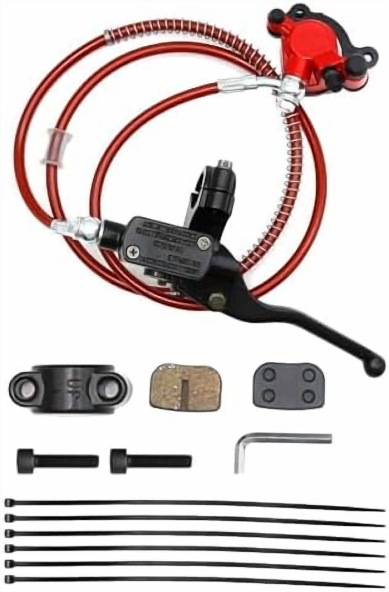 Upgraded Mini Bike Brake Kit Hydraulic Disc Hand Brake the Left of The ...