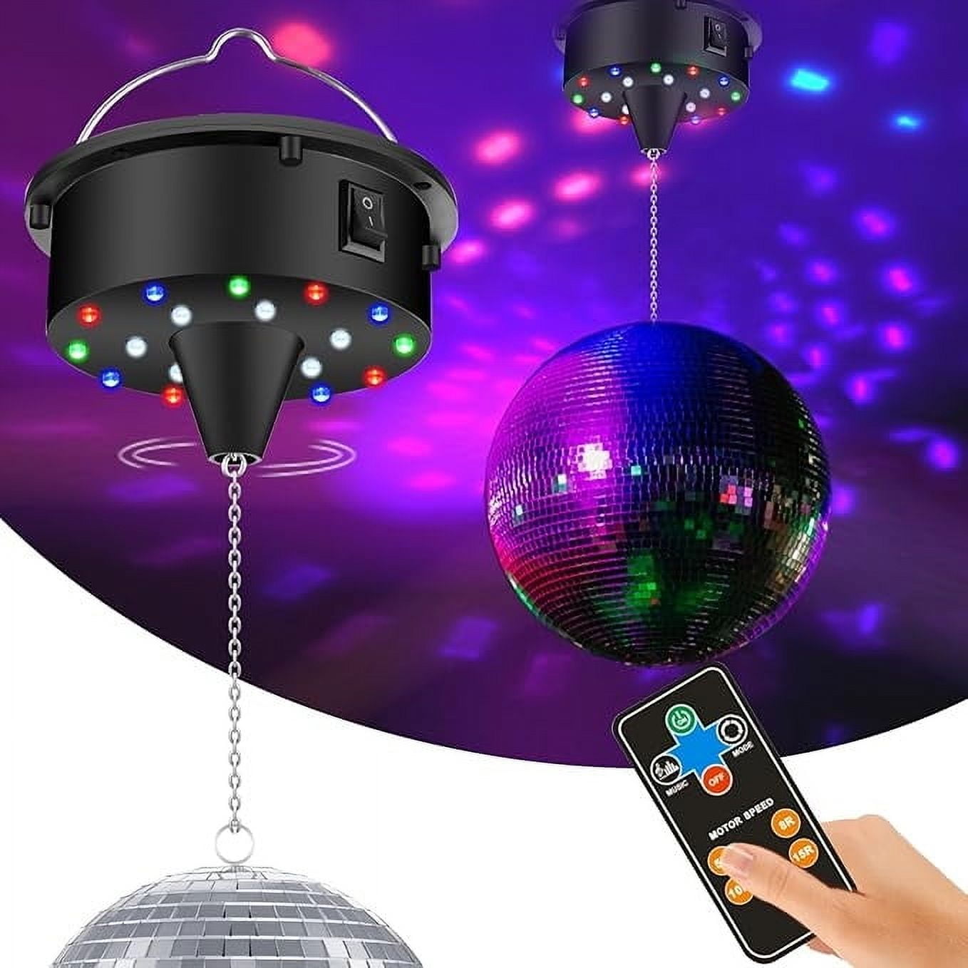 Upgraded Mirror Ball Rotating Motor | Remote Control | 4 Rotation ...